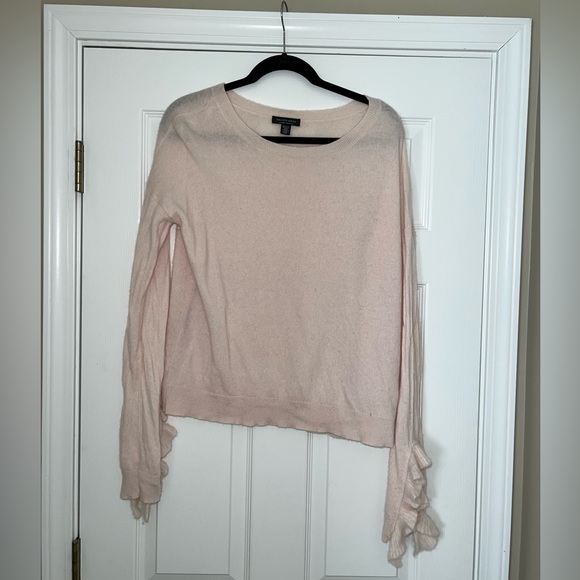 Saks Fifth Avenue | Tops | Saks Fifth Avenue Pink Cashmere Blouse ...